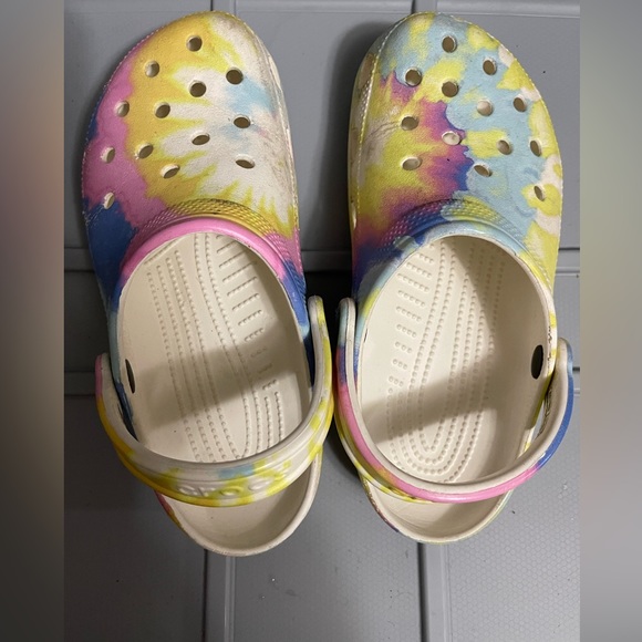 CROCS | Shoes | Pastel Tiedye Crocs | Poshmark